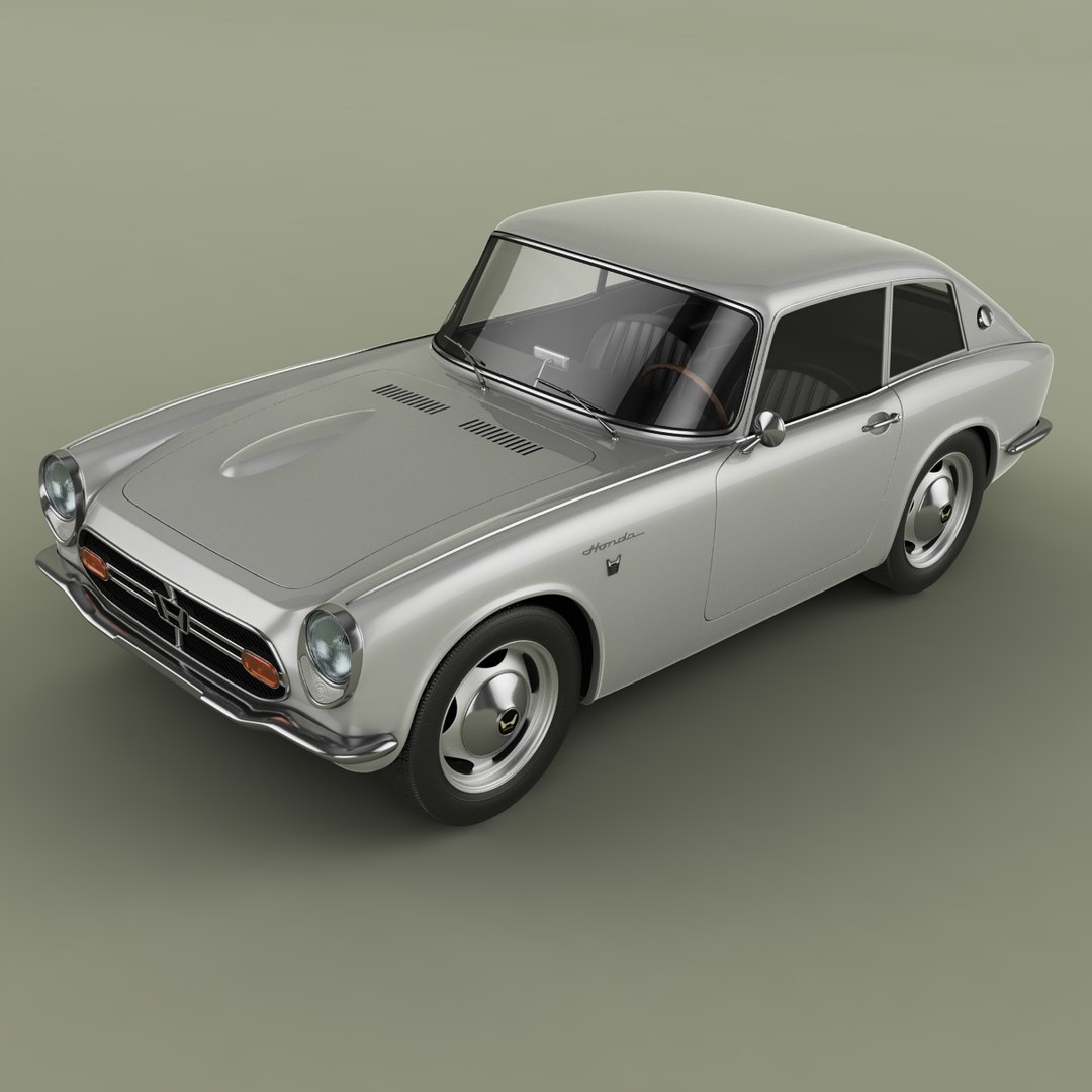 Honda S800 Coupe 3D Model - TurboSquid 2348785
