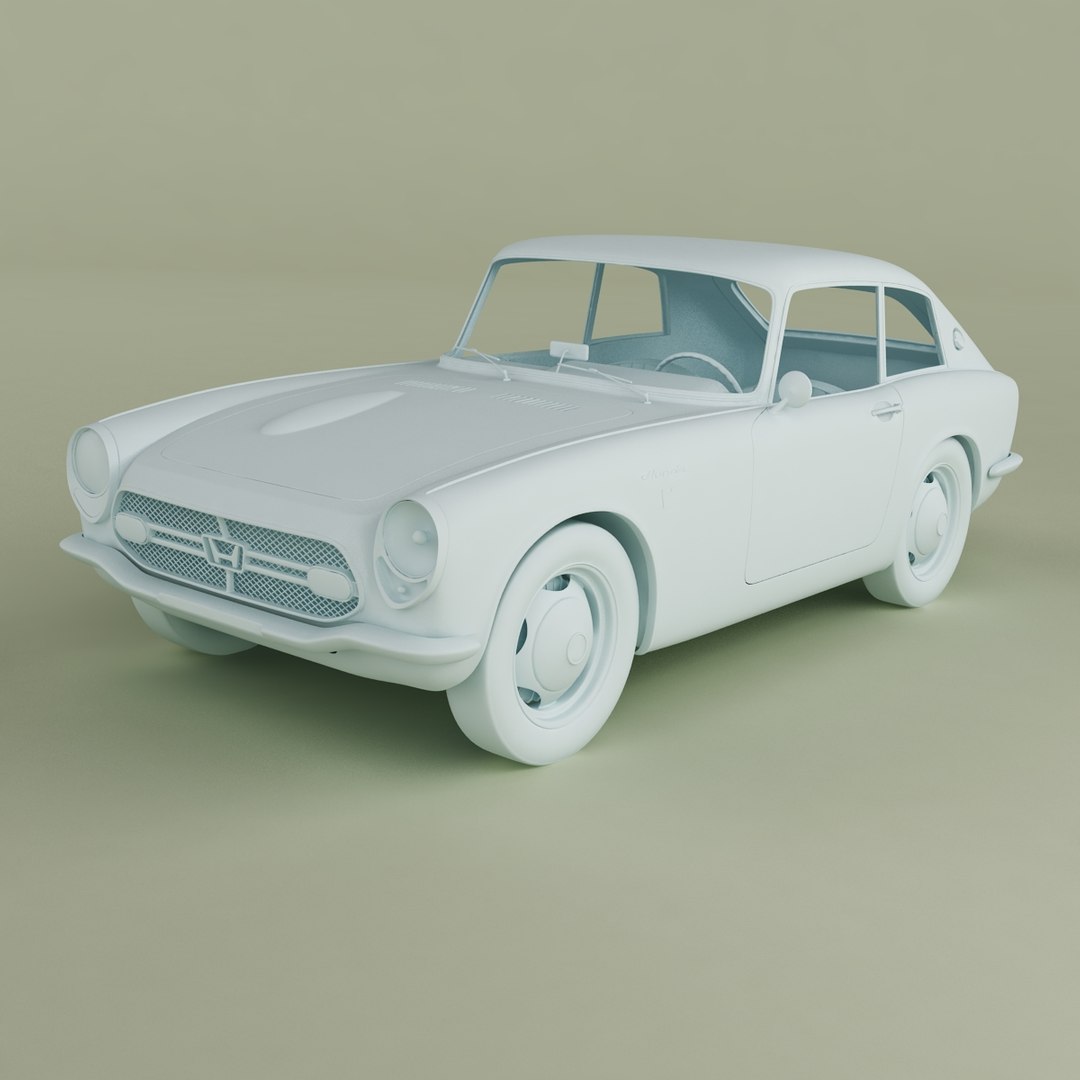 Honda S800 Coupe 3D Model - TurboSquid 2348785