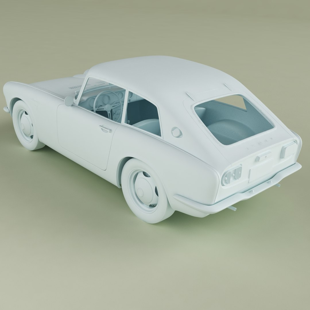Honda S800 Coupe 3D Model - TurboSquid 2348785