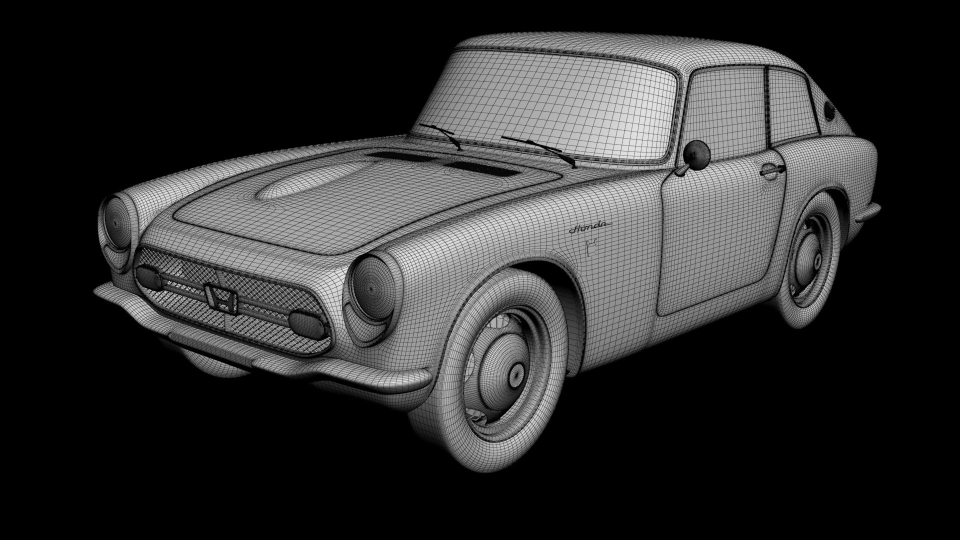 Honda S800 Coupe 3D Model - TurboSquid 2348785