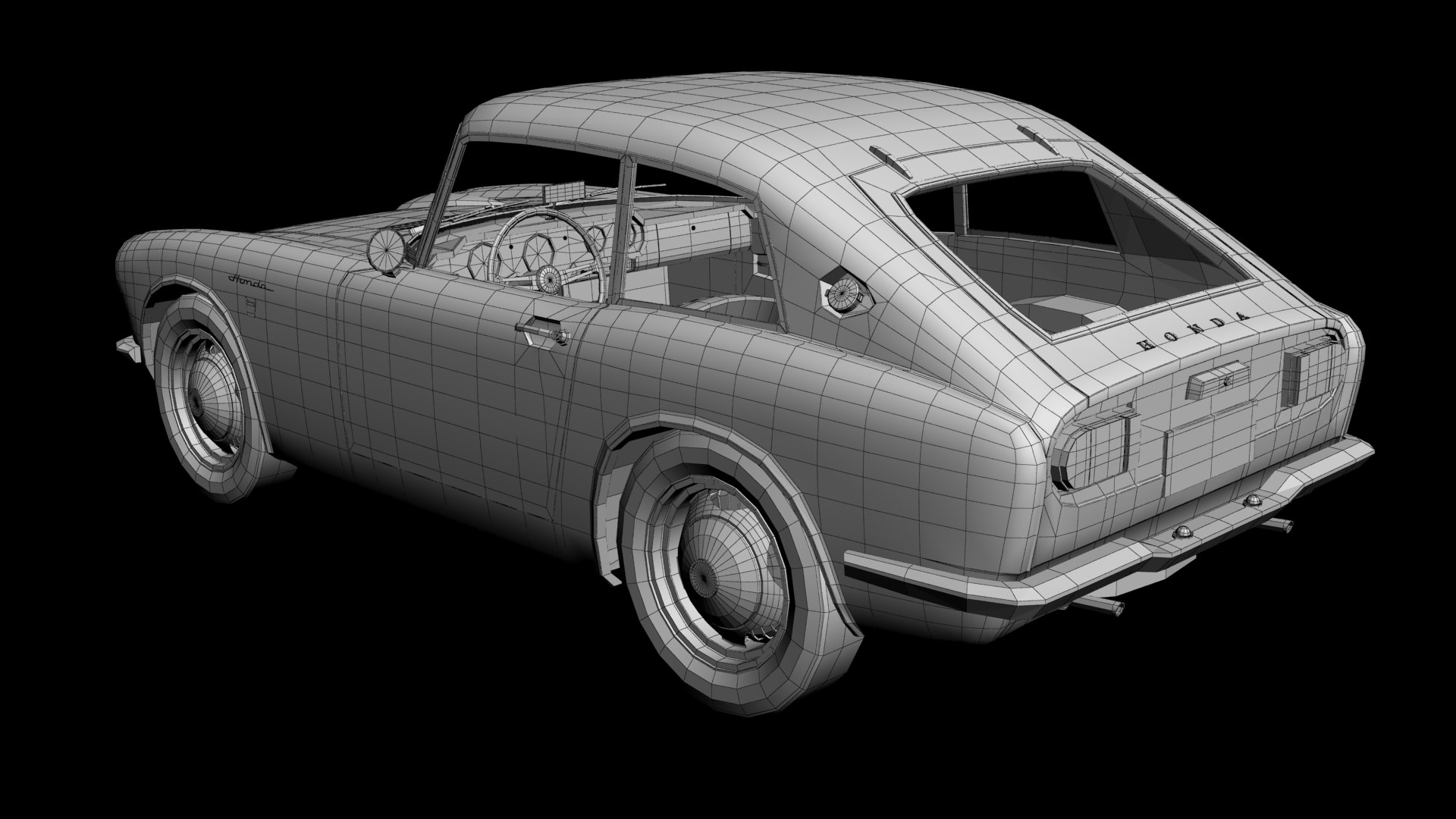 Honda S800 Coupe 3D Model - TurboSquid 2348785