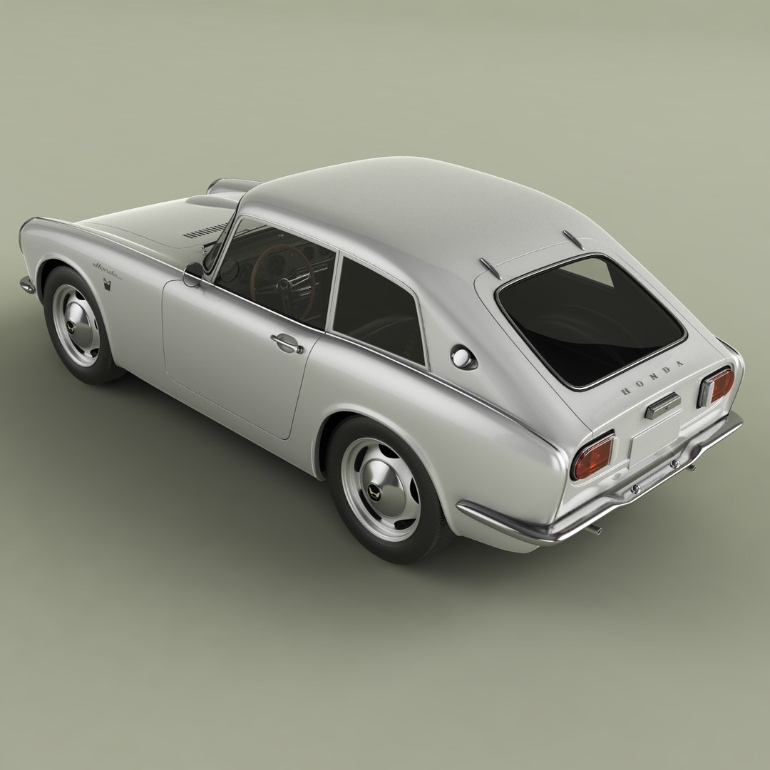 Honda S800 Coupe 3D Model - TurboSquid 2348785