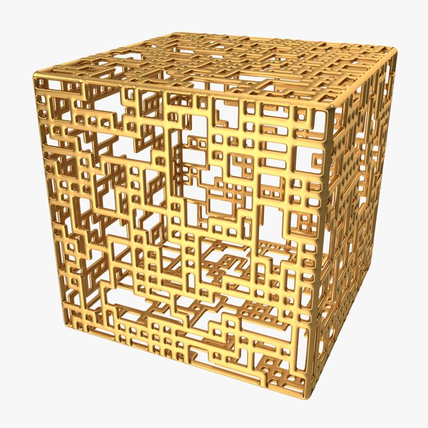 modèle 3D de Objet de forme géométrique complexe 001 Cube Maze ...