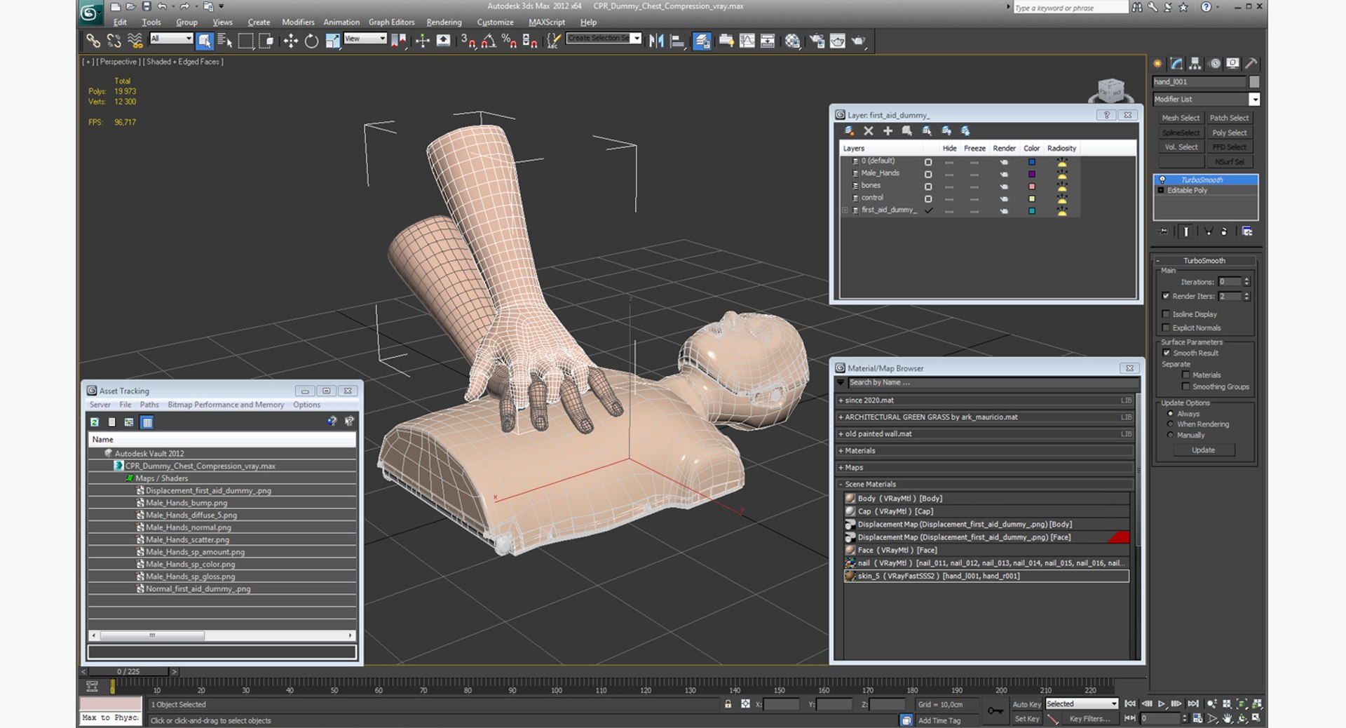 Chest Compressions Cpr Dummy 3D Model - TurboSquid 1332736