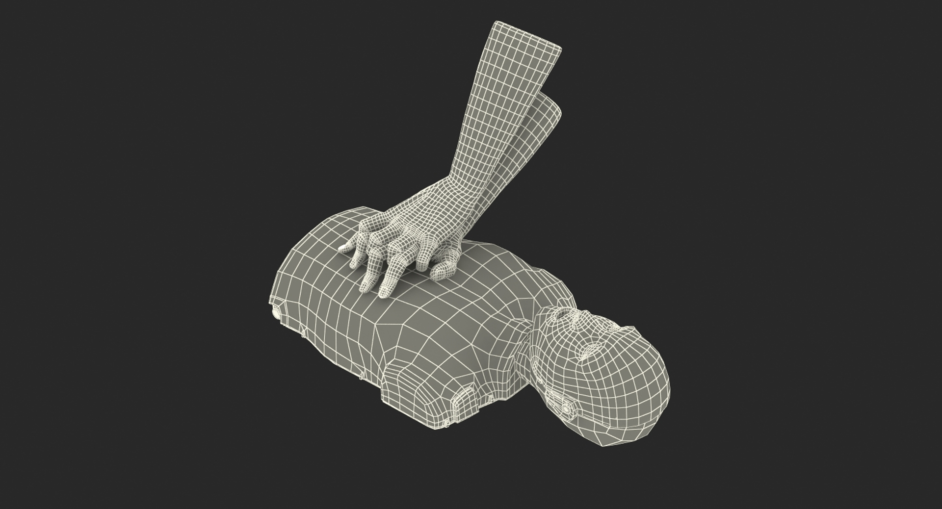 Chest Compressions Cpr Dummy 3D Model - TurboSquid 1332736