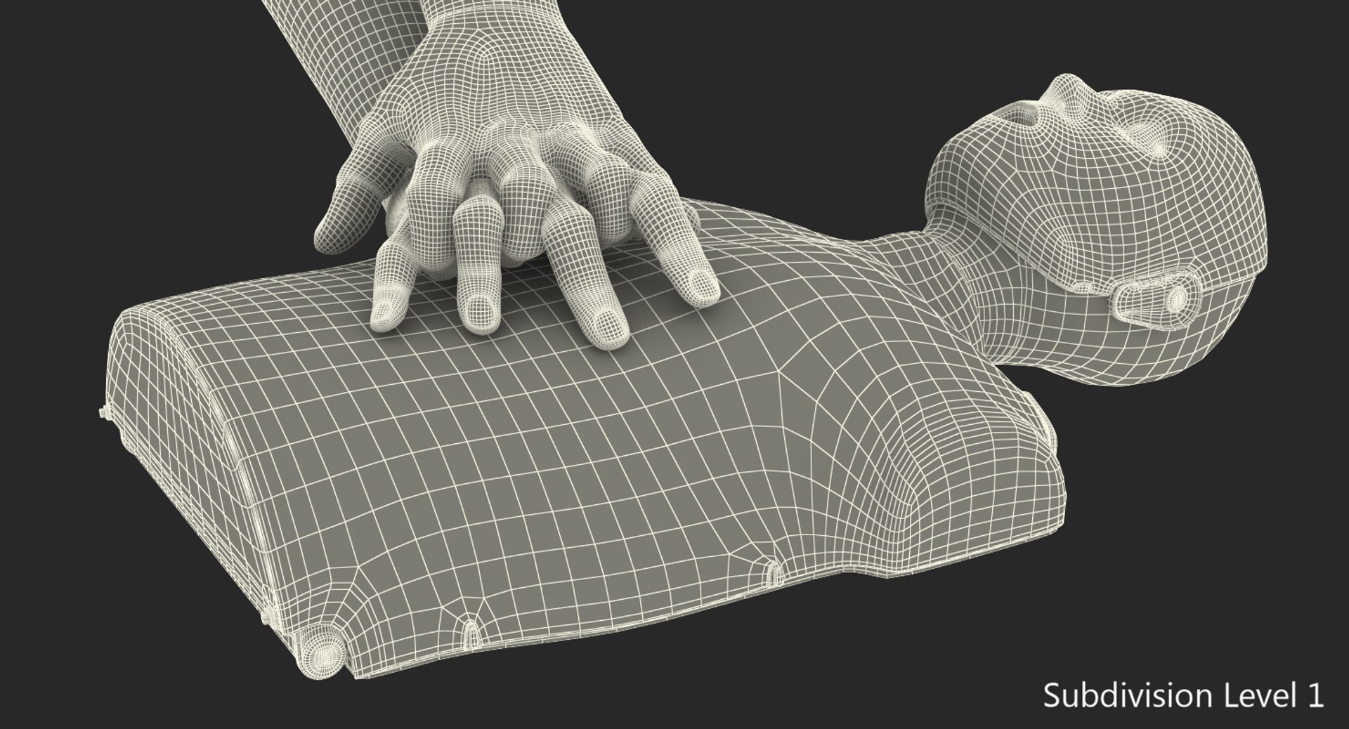 Chest Compressions Cpr Dummy 3D Model - TurboSquid 1332736