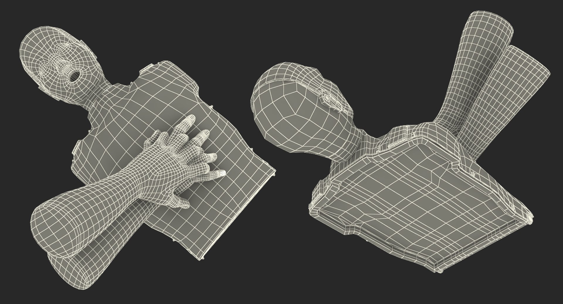 Chest Compressions Cpr Dummy 3D Model - TurboSquid 1332736