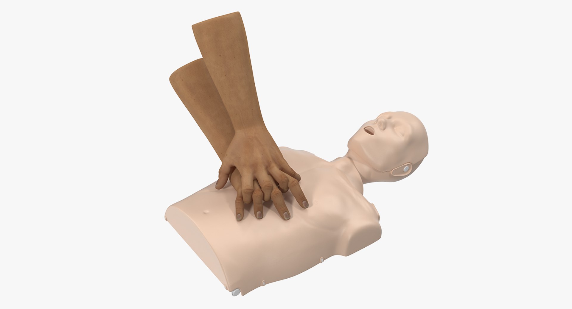 Chest Compressions Cpr Dummy 3D Model - TurboSquid 1332736