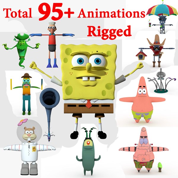 Low Poly Spongebob Squarepants 3D Models for Download | TurboSquid