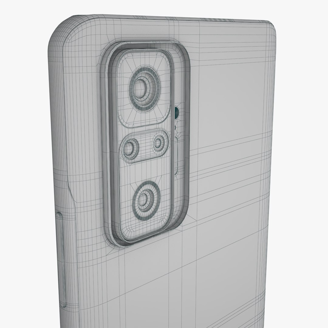 Xiaomi Redmi Note 10 Pro Full Color Model - TurboSquid 1721358