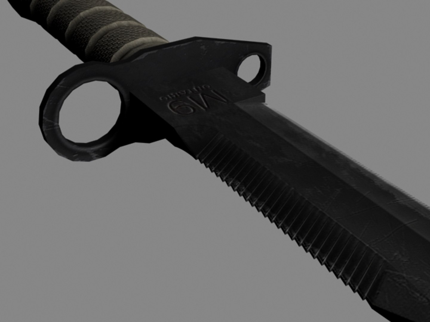 3d M9 Bayonet Knife Blade