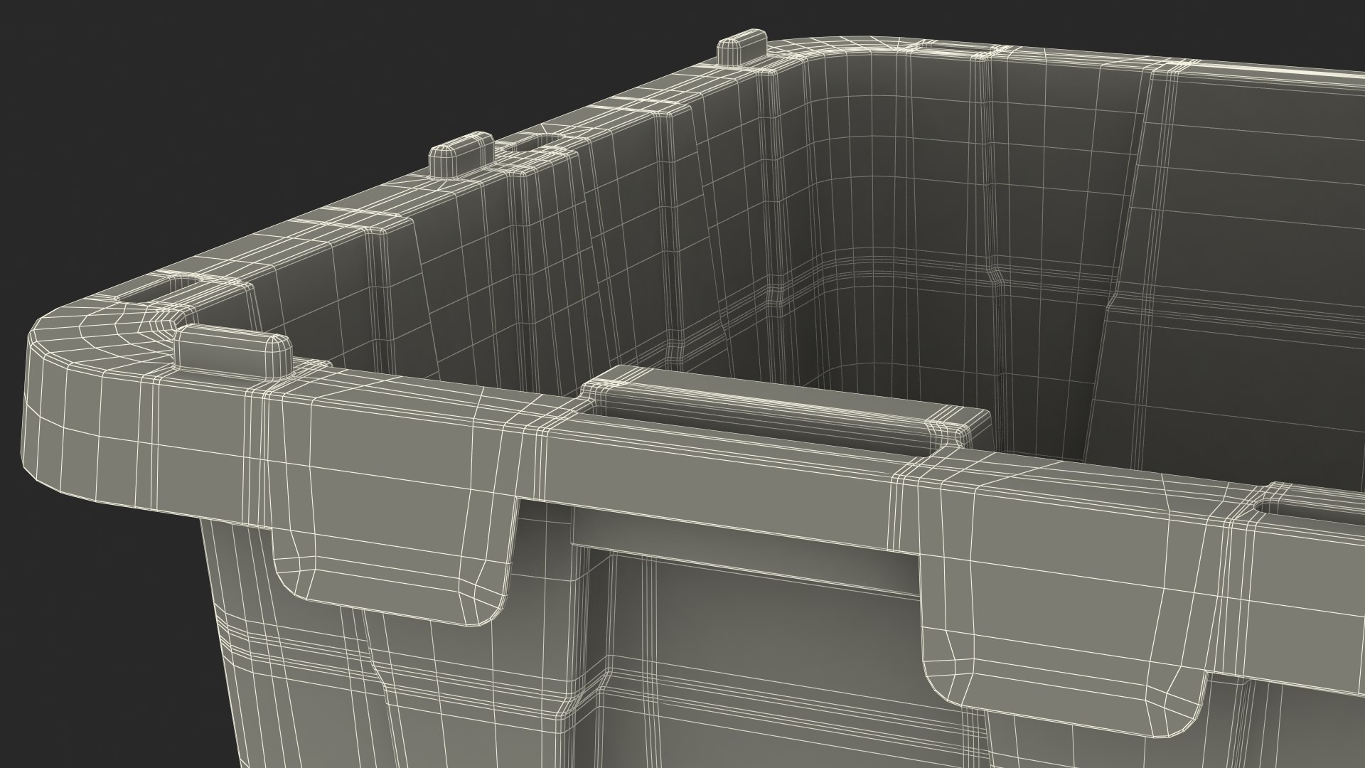 Tough Box Storage Tote with Lid 3D - TurboSquid 1905469