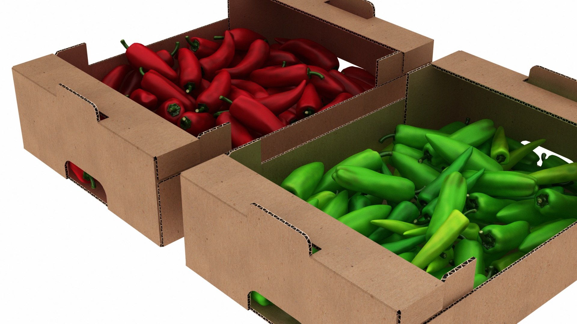 Fruit Cardboard Box Withs Model - TurboSquid 1542583