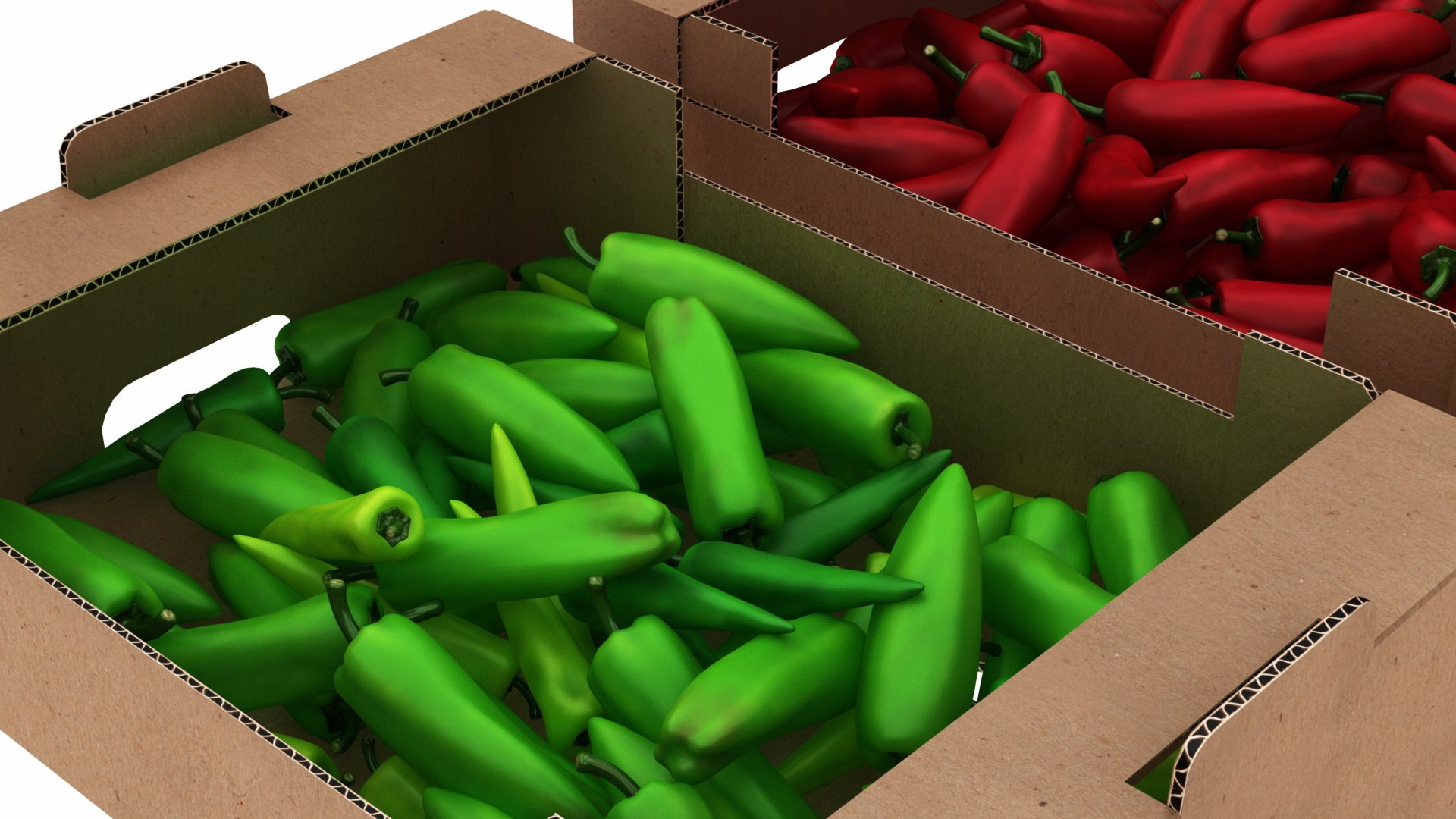 Fruit Cardboard Box Withs Model - TurboSquid 1542583