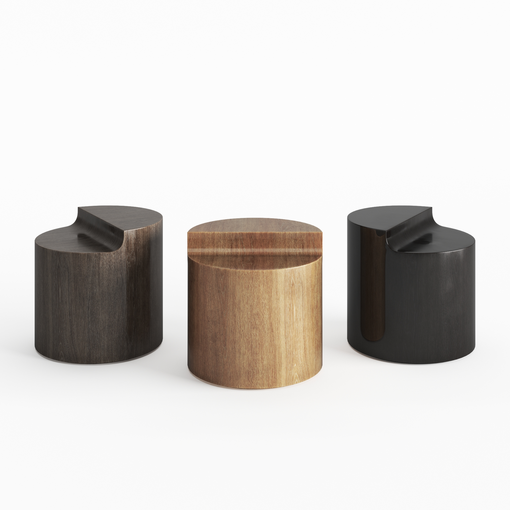 Wood Side Tables 3D model - TurboSquid 1836079