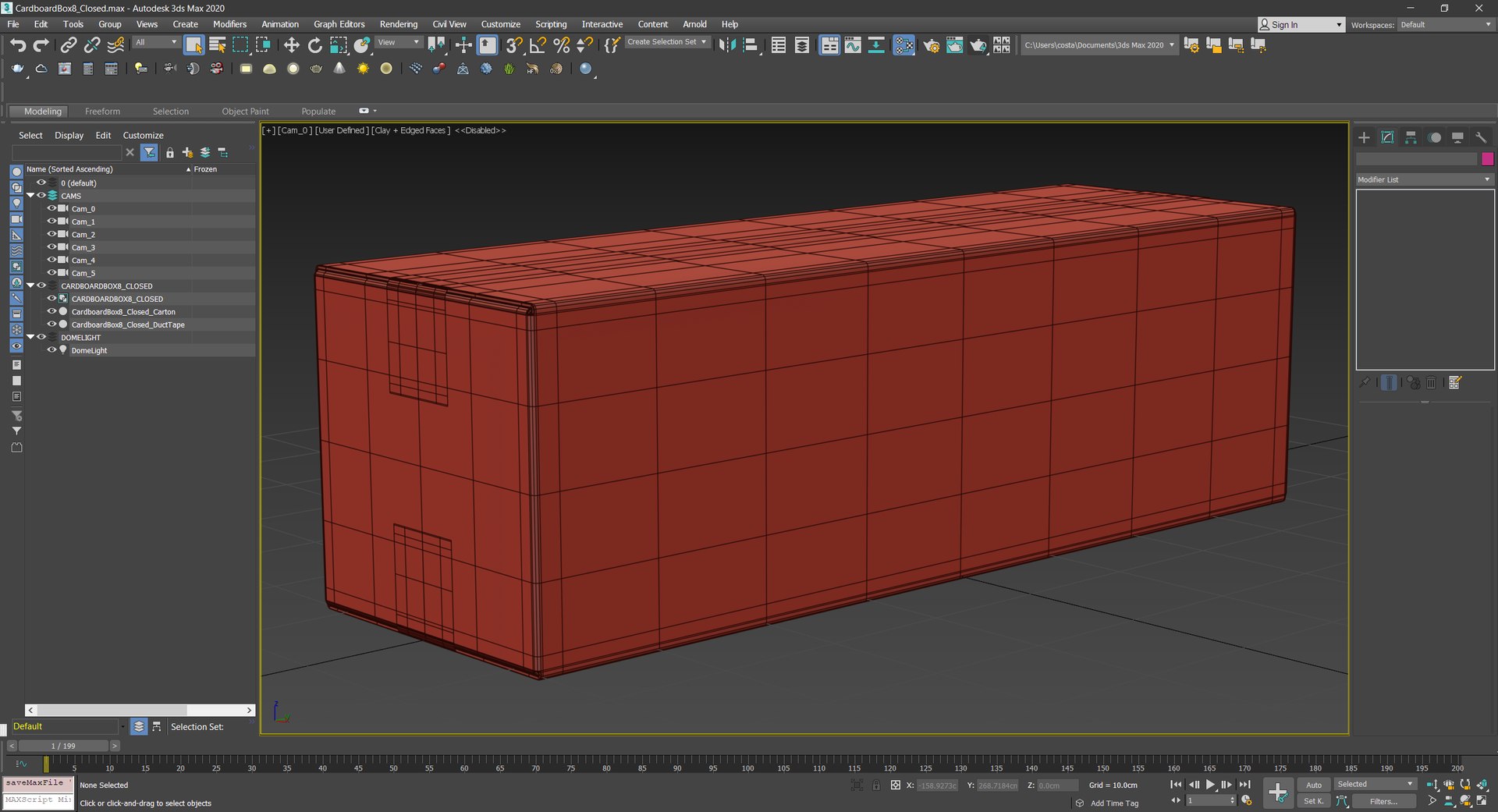 3D Cardboard Box 8 Closed V1 Model - TurboSquid 2287092