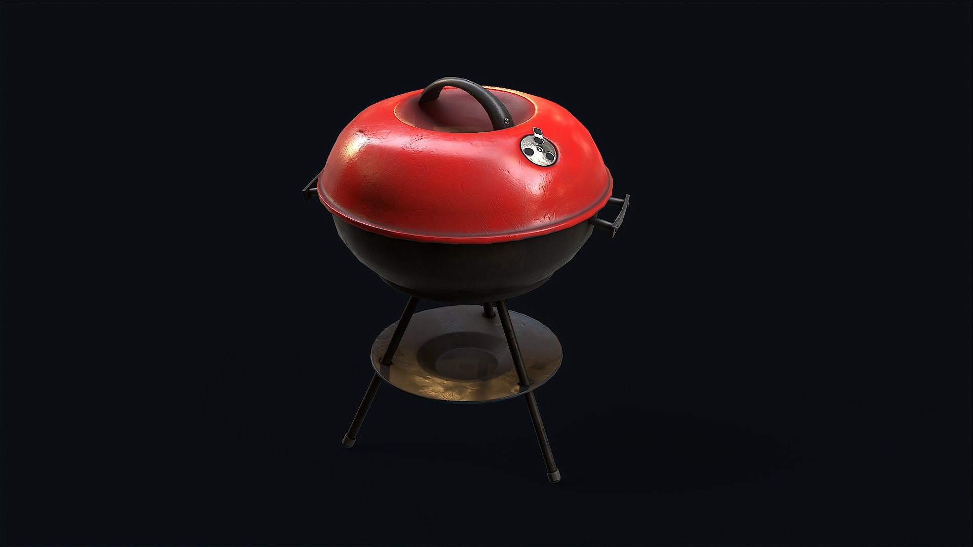 Barbeque Grill PBR 3D Model - TurboSquid 2126166