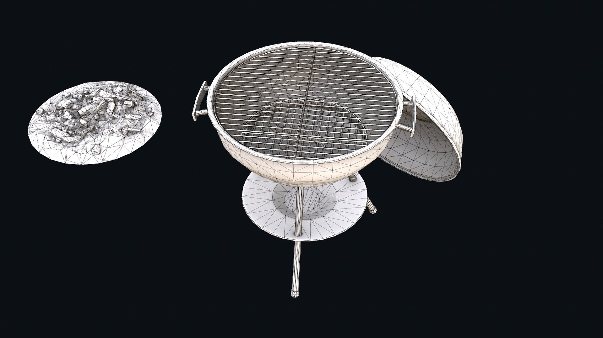 Barbeque Grill PBR 3D Model - TurboSquid 2126166