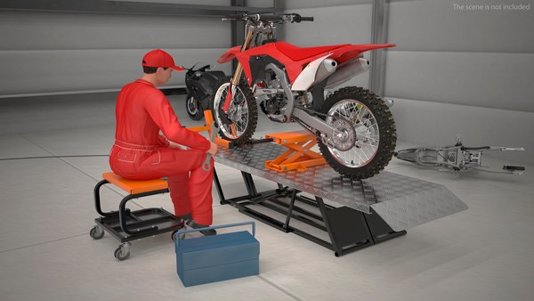 3D motorcycle lift adapter kit - TurboSquid 1681360