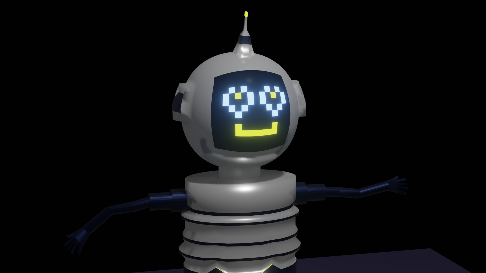 3D Happy Robot Model - TurboSquid 1466903