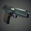 3d Realistic Lebedev Pistol Pl-14 Model
