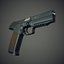 3d Realistic Lebedev Pistol Pl-14 Model
