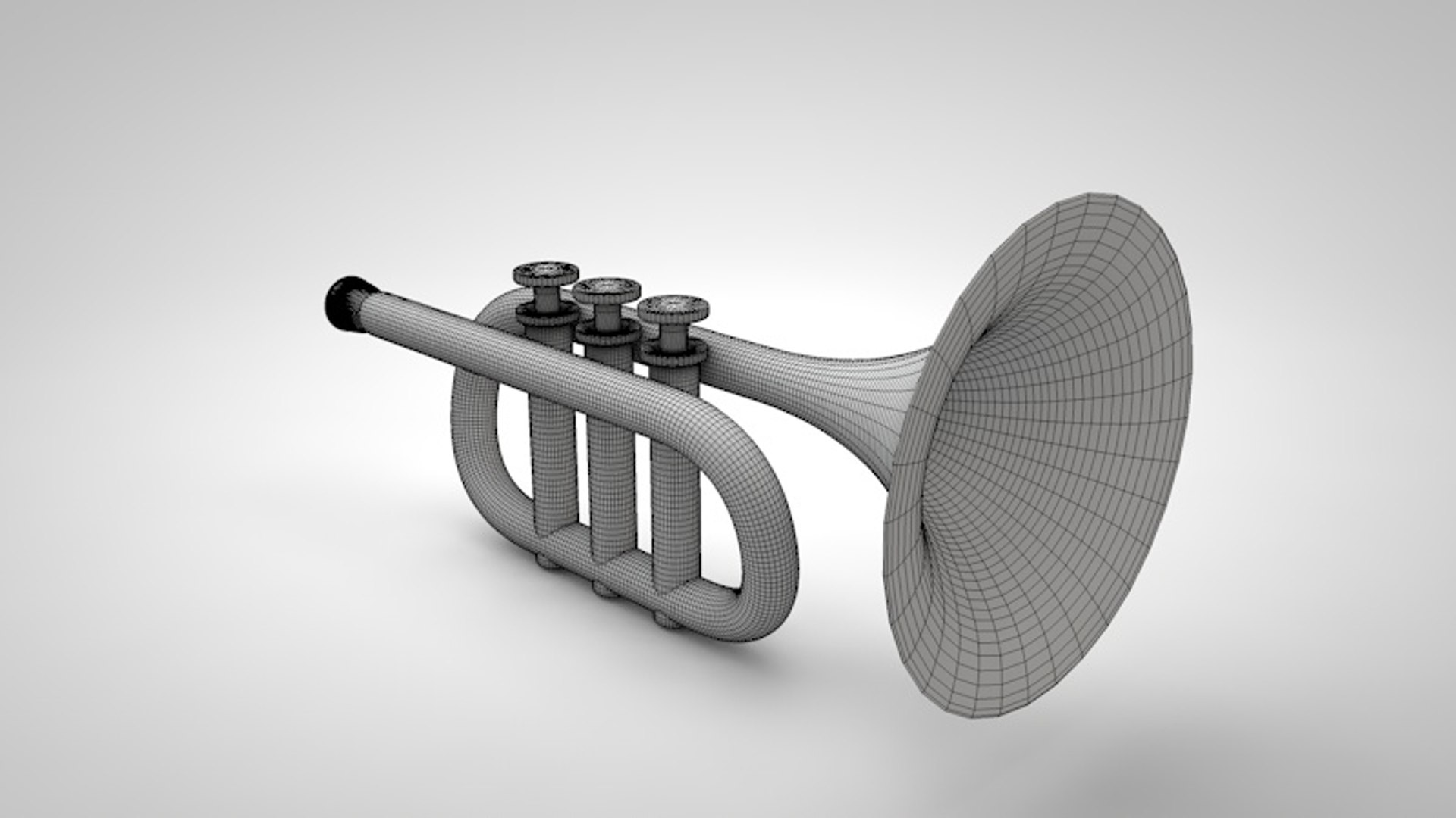 Free Trumpet 3d Model