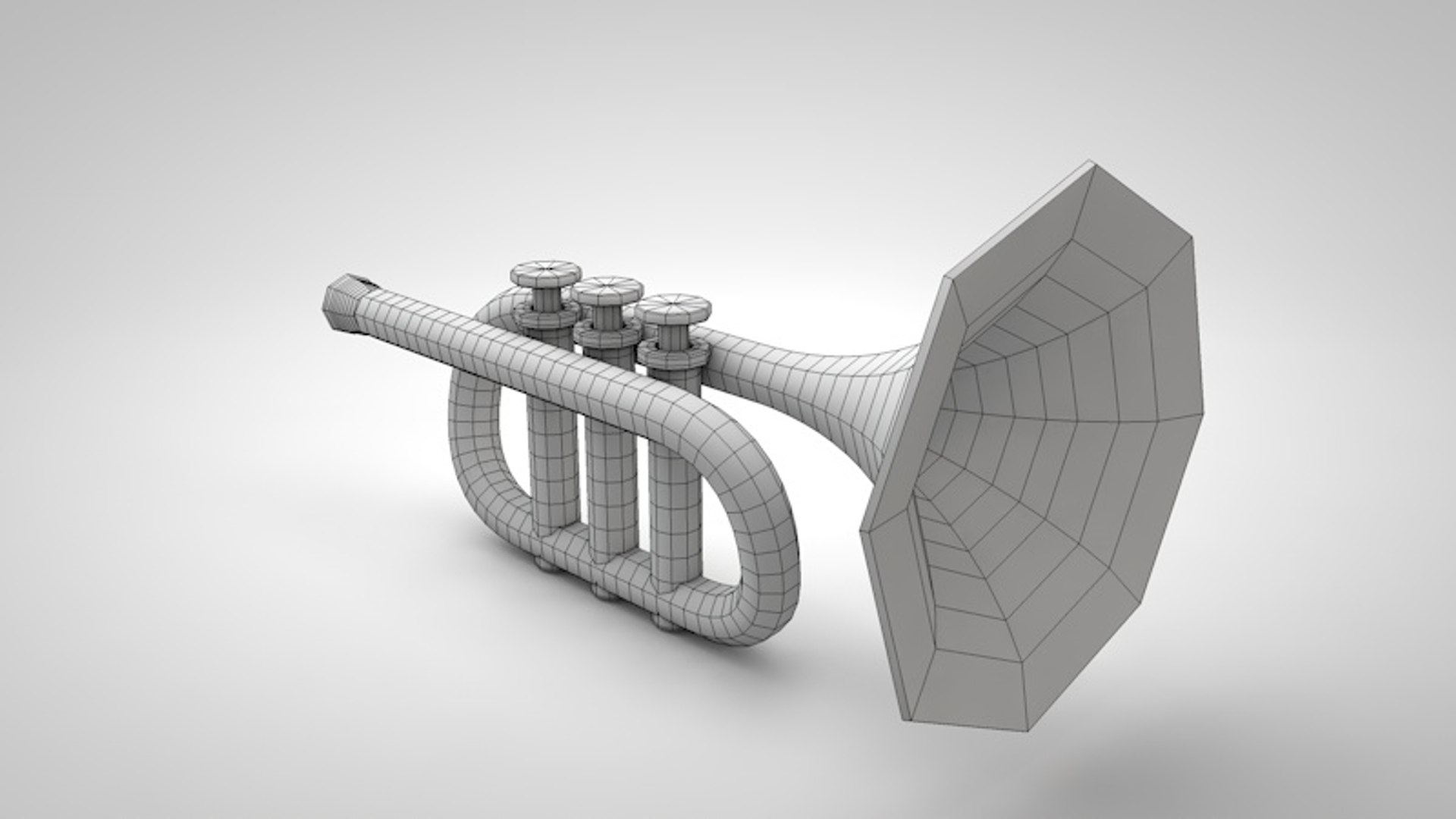 Free Trumpet 3d Model
