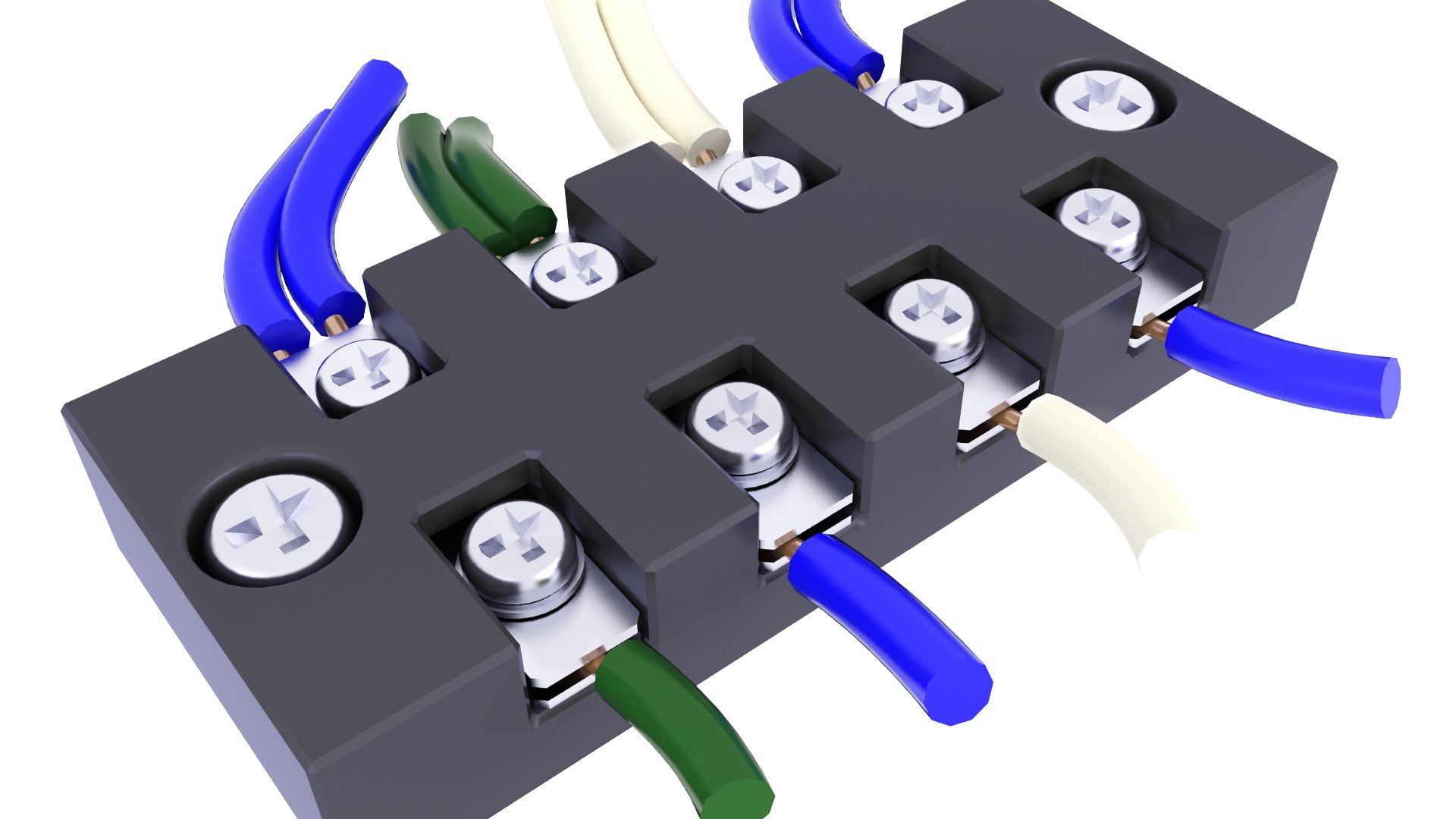 Block Terminal Electric 3D Model - TurboSquid 1598607