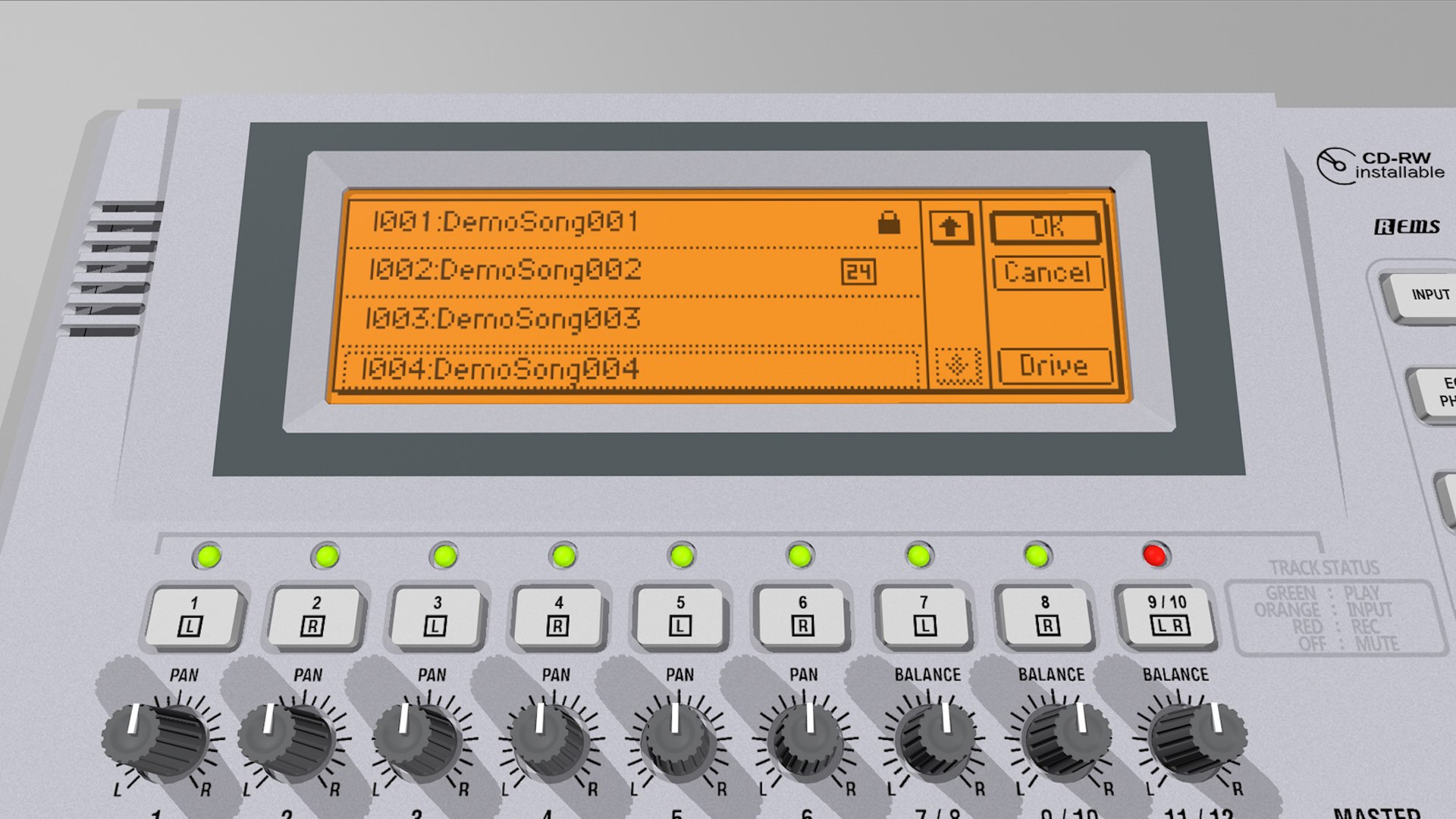 3d digital track multitrack model