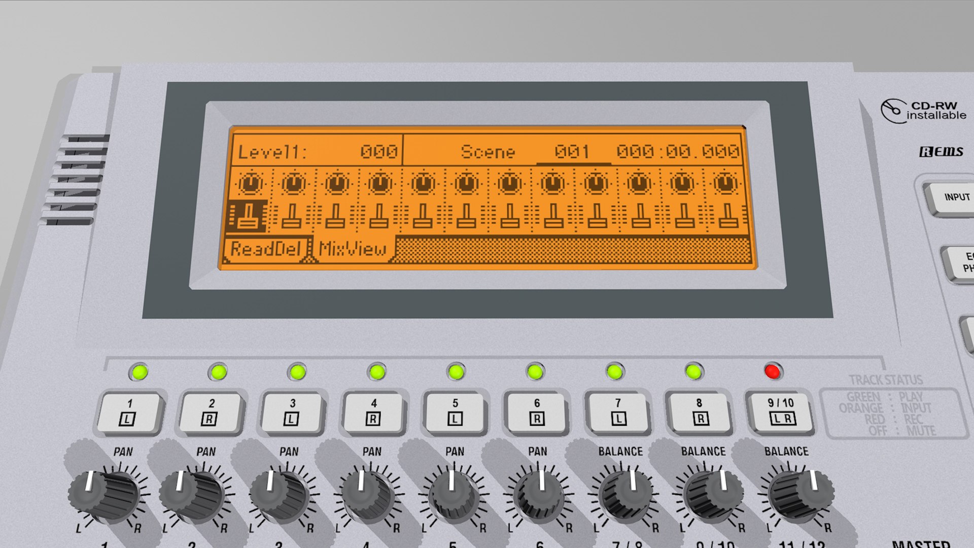 3d digital track multitrack model