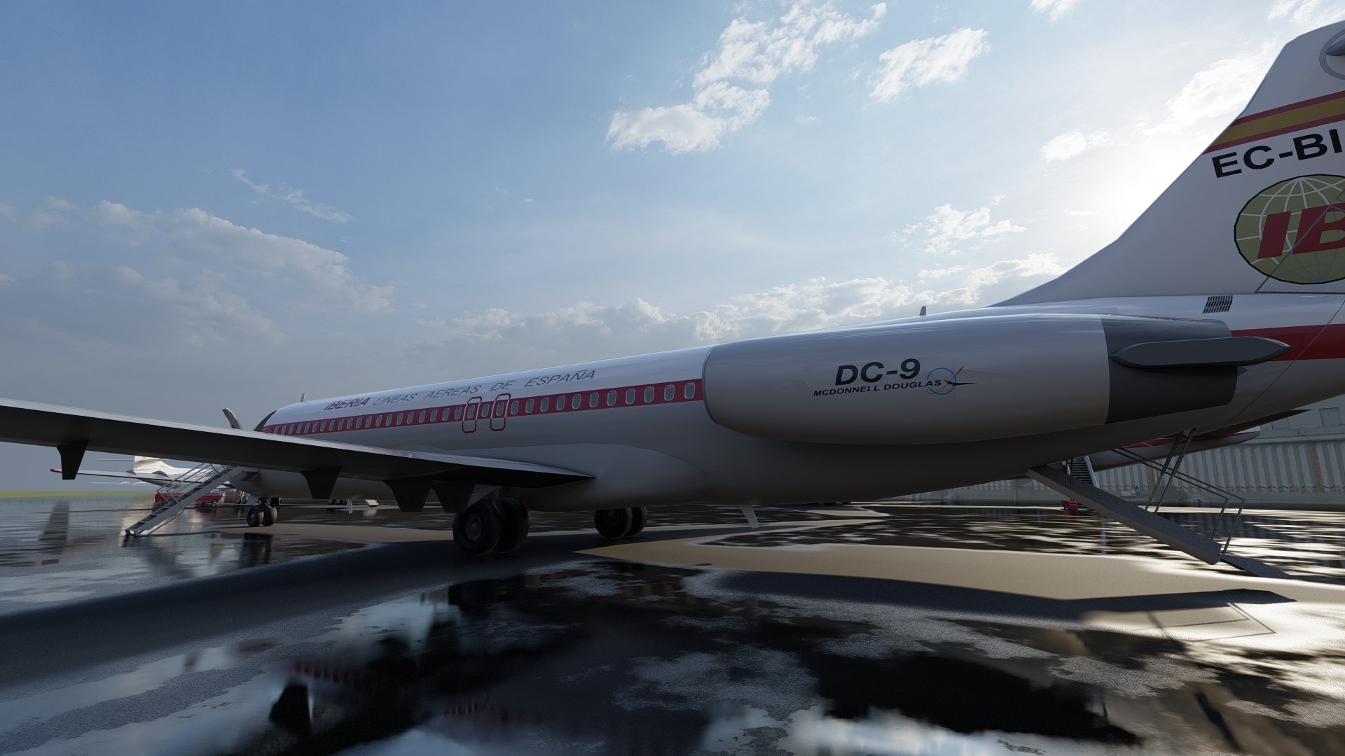 IBERIA Fleet DC-8-52 DC-8-63 And DC-9-32 3D Model - TurboSquid 2278561