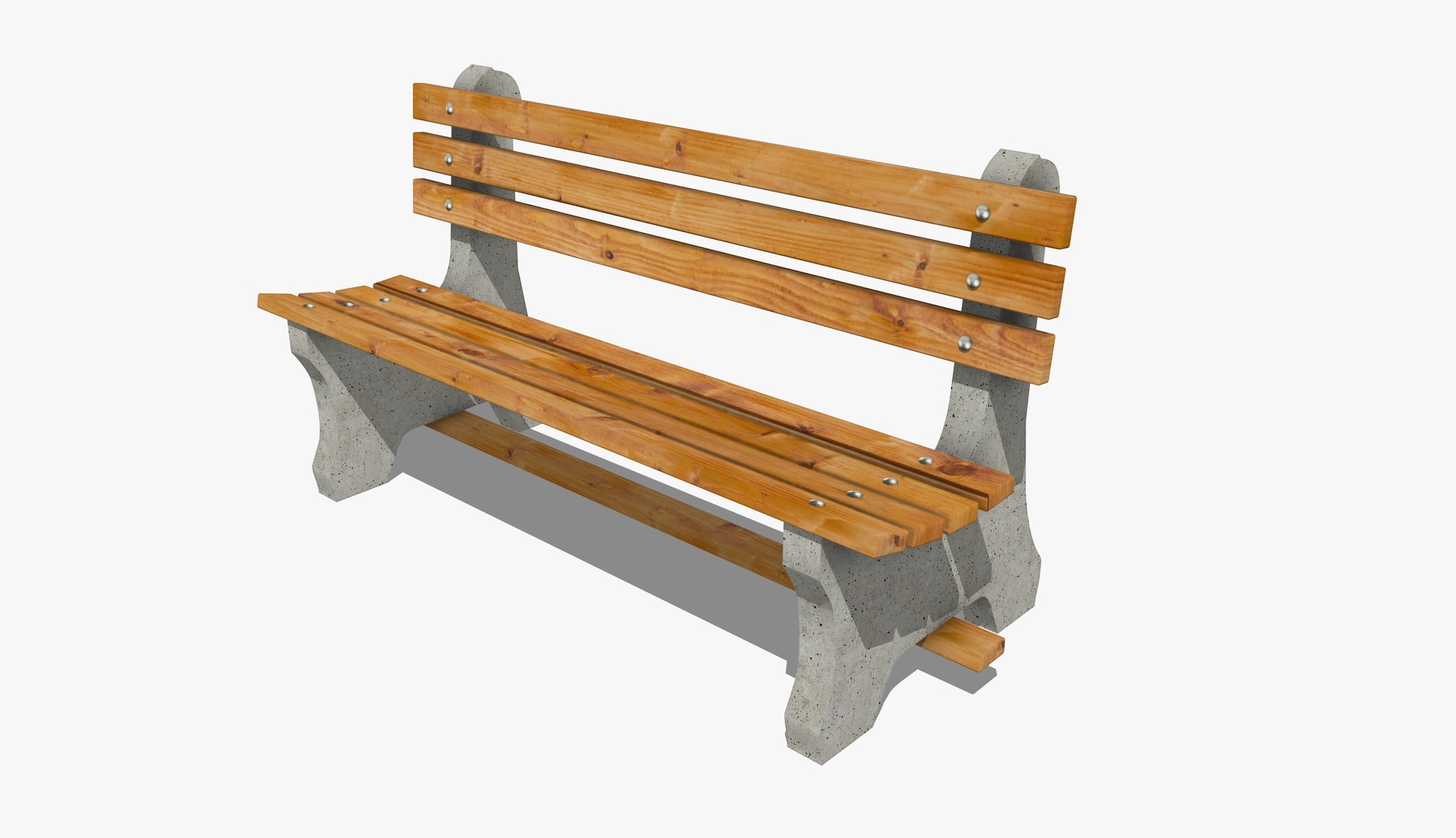 3D Baltimore Bench Outdoor Model - TurboSquid 2397773