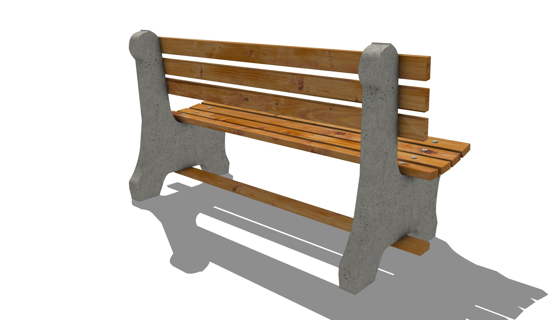 3D Baltimore Bench Outdoor Model - TurboSquid 2397773