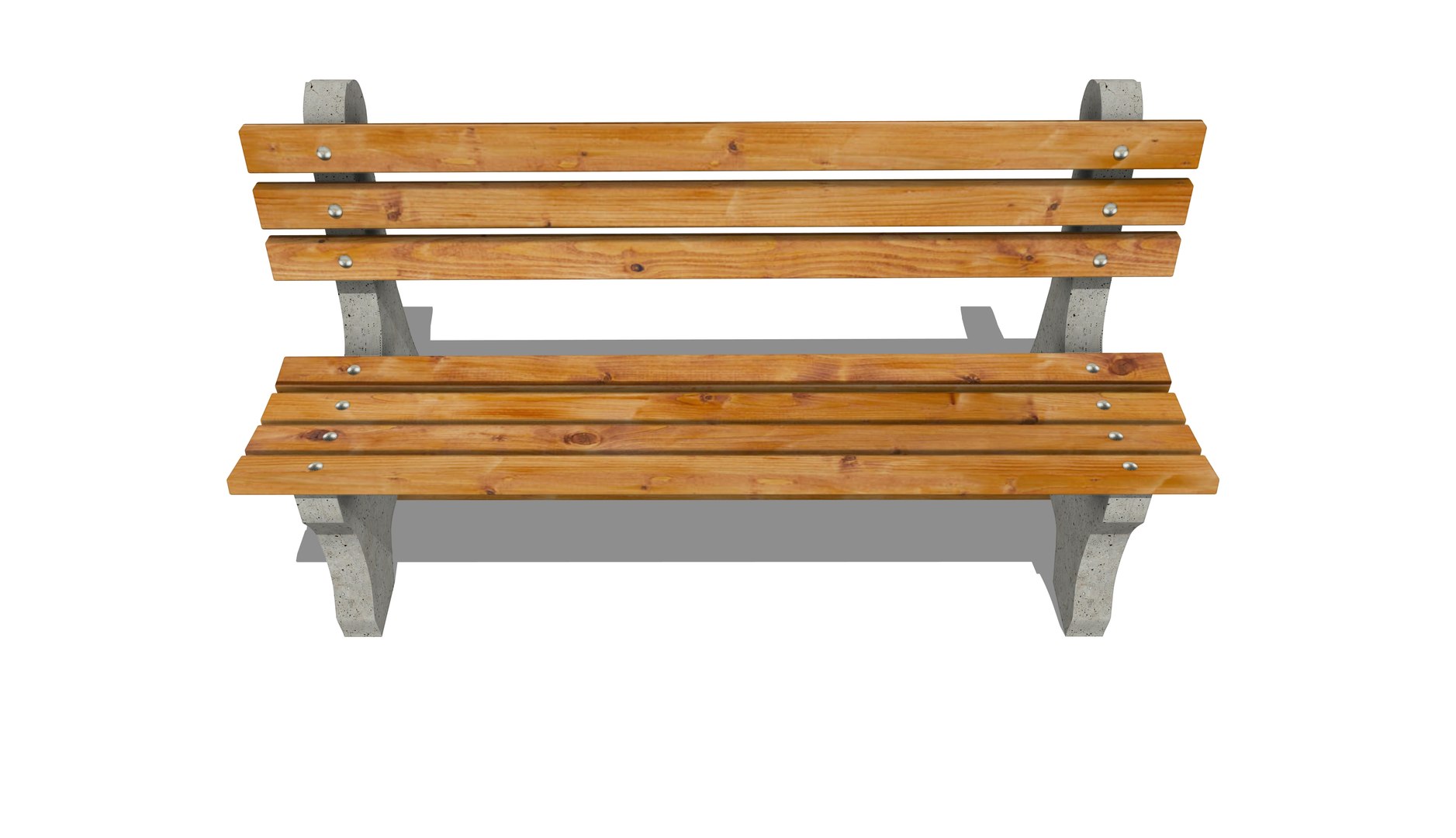 3D Baltimore Bench Outdoor Model - TurboSquid 2397773