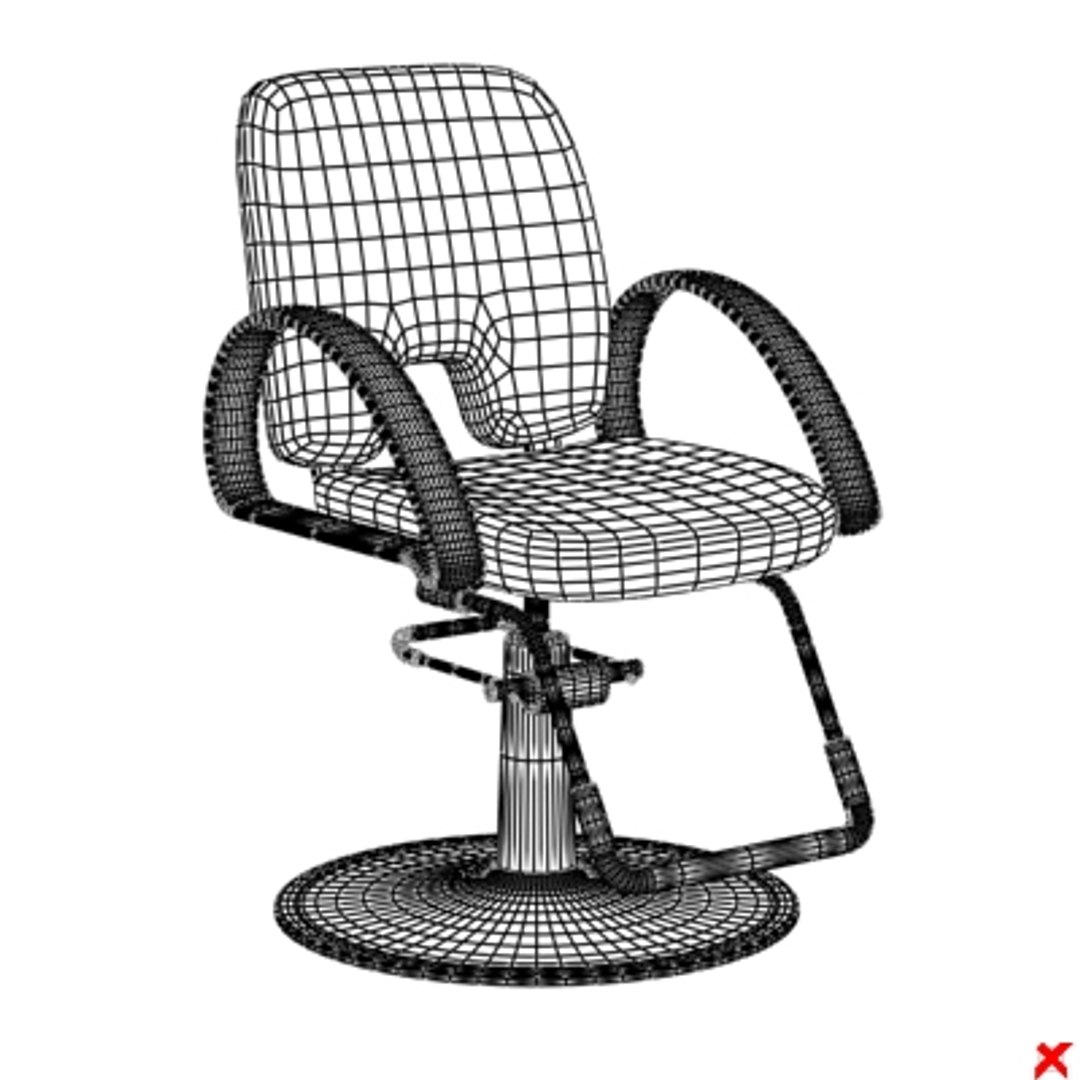 3d Barber Chair