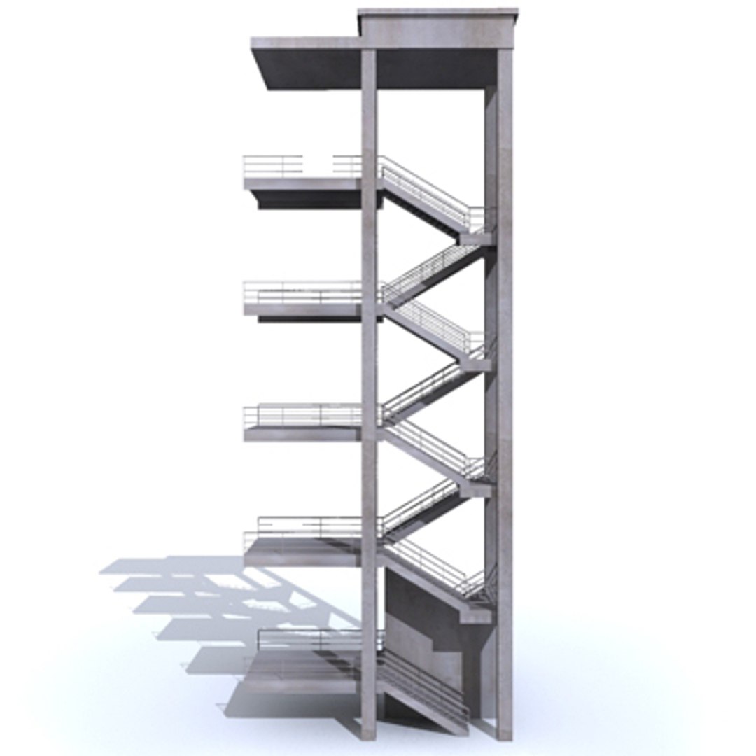 3d External Staircase