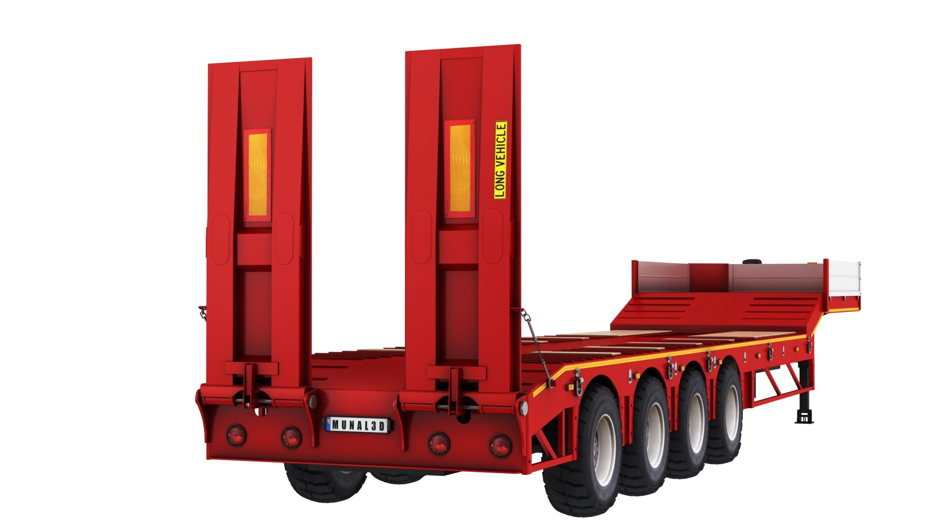 3D Lowbed Trailer And Semi Trailer Collection - TurboSquid 2281590