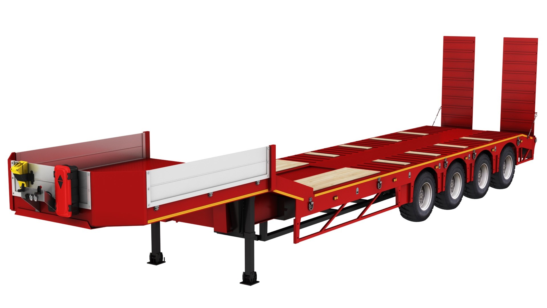 3D Lowbed Trailer And Semi Trailer Collection - TurboSquid 2281590