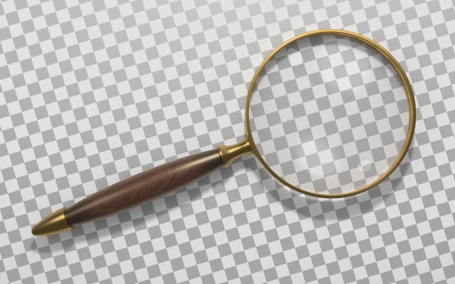 Magnifier Optical Lens 3d Obj