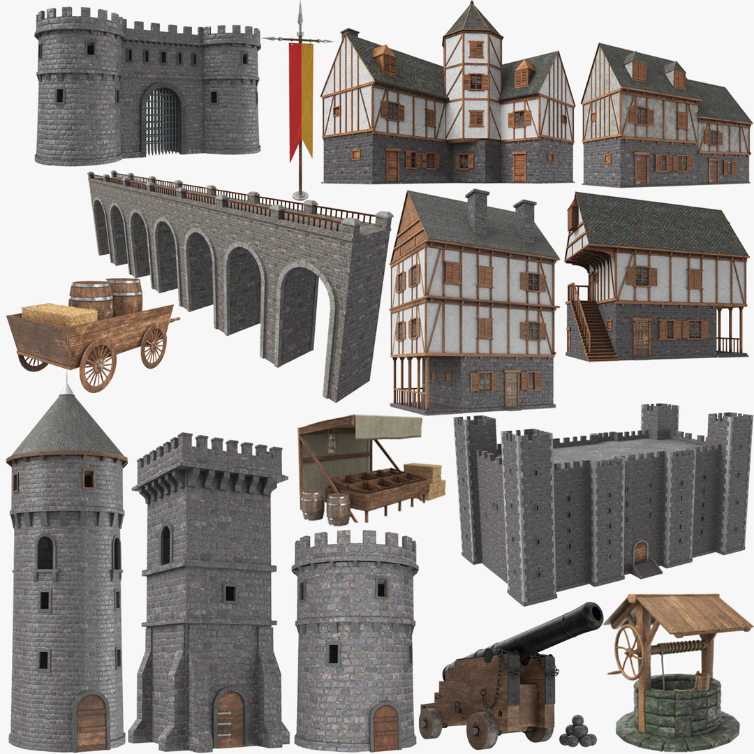 Real castle modeled 3D model - TurboSquid 1445382
