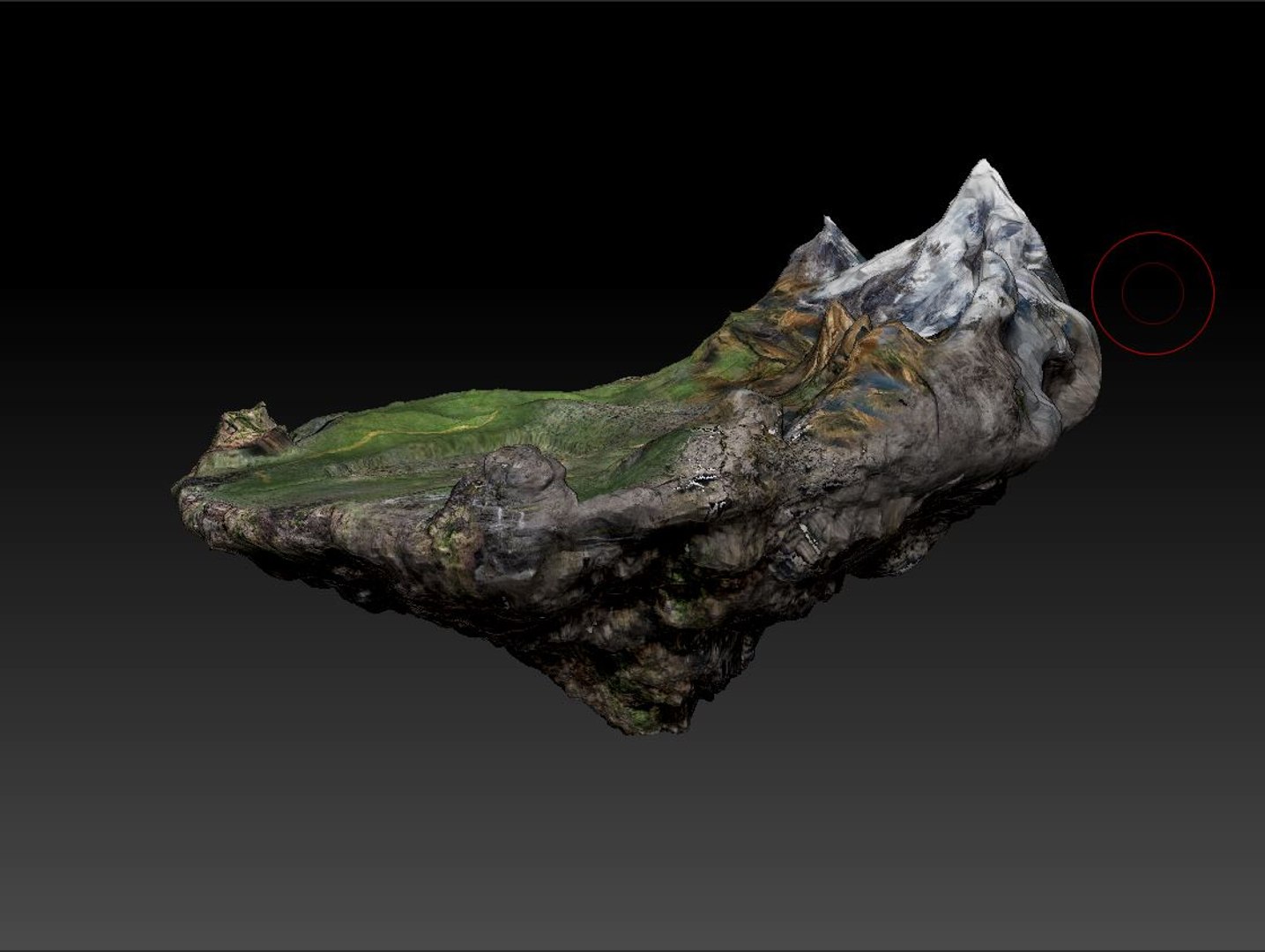 Floating Island 3d Obj
