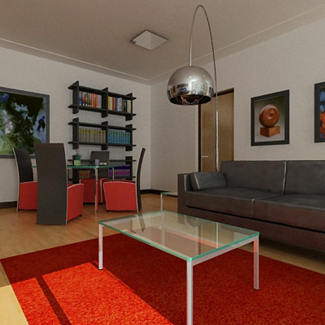 3d Model Living Room