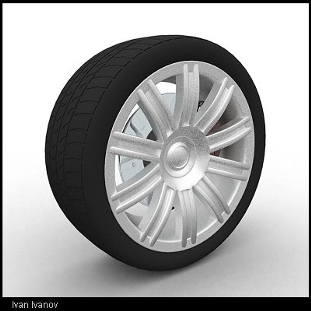 3ds Max Car Wheel