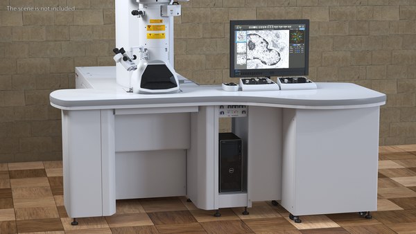 3D модель Монитор электронного микроскопа - TurboSquid 1874695