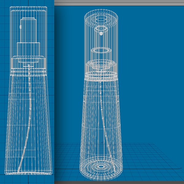 plastic spray bottle 3d obj