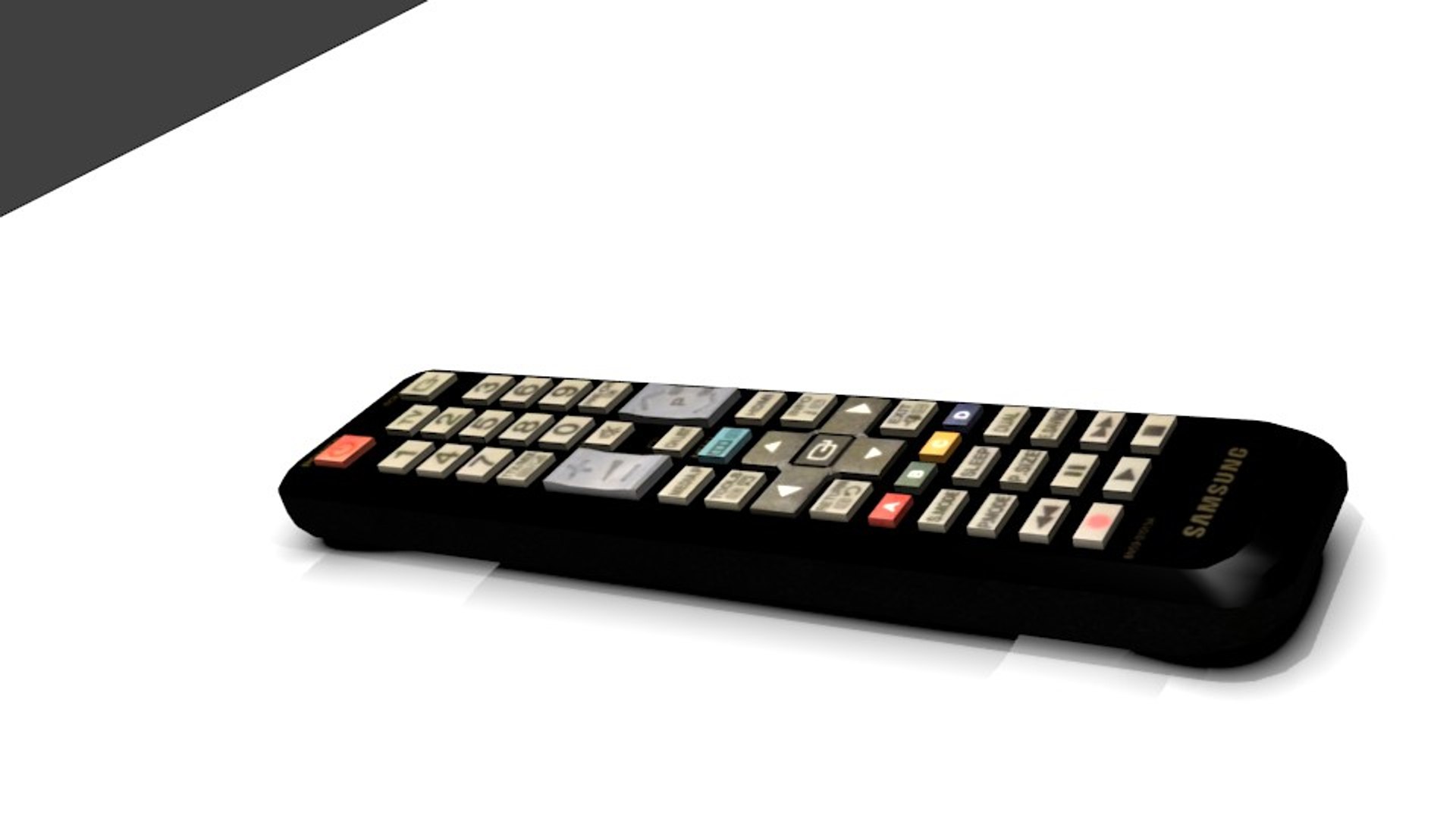 Free Samsung Tv Remote Control 3d Model