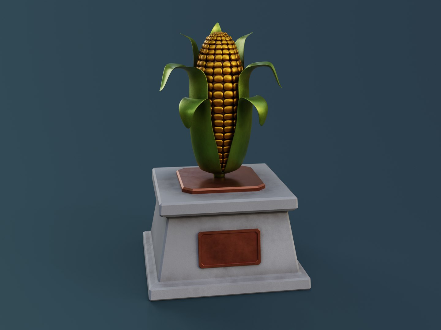 3D Corn Monument - TurboSquid 2205755