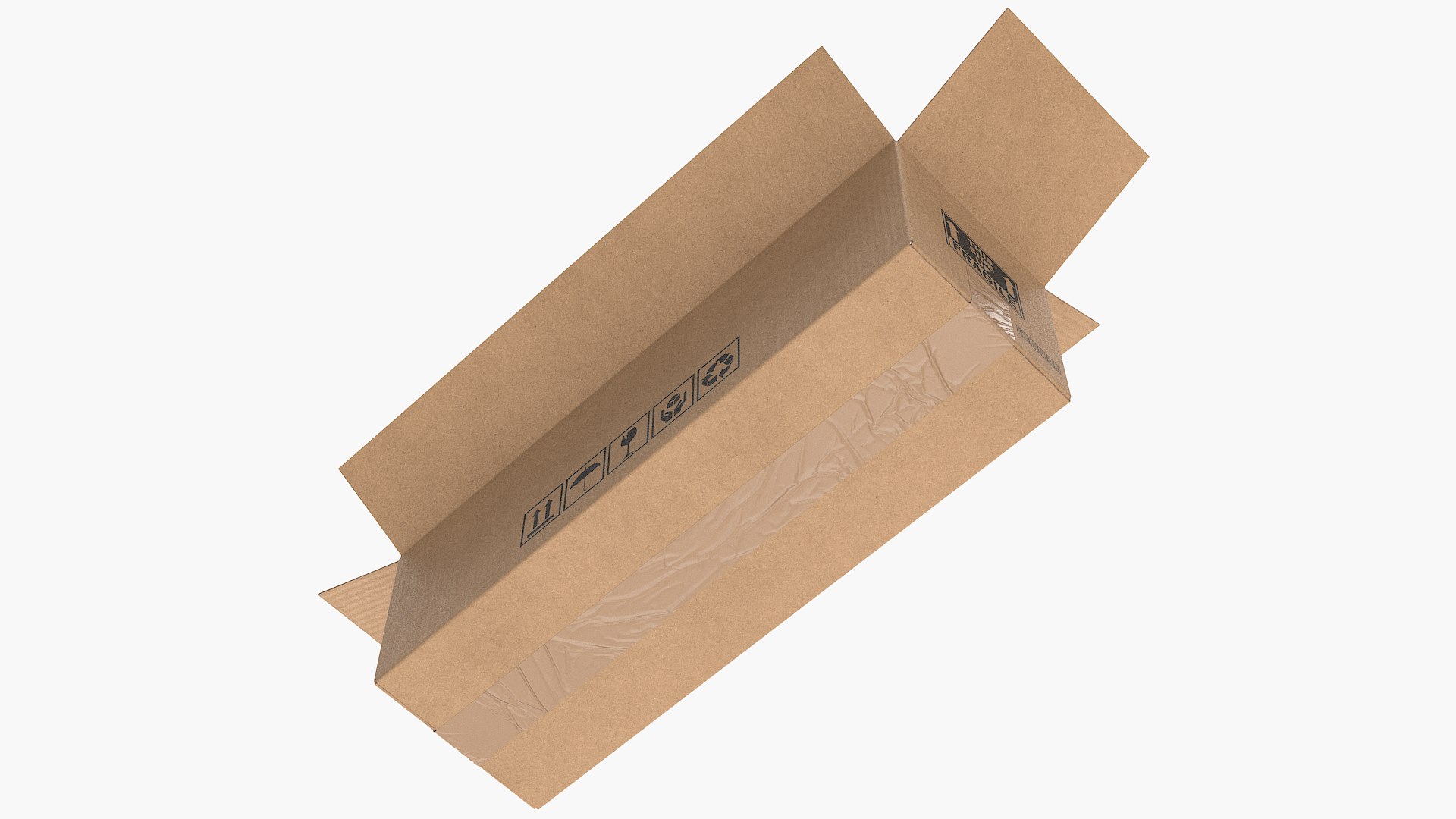Cardboard Box 8 Open V1 3D Model - TurboSquid 2287093