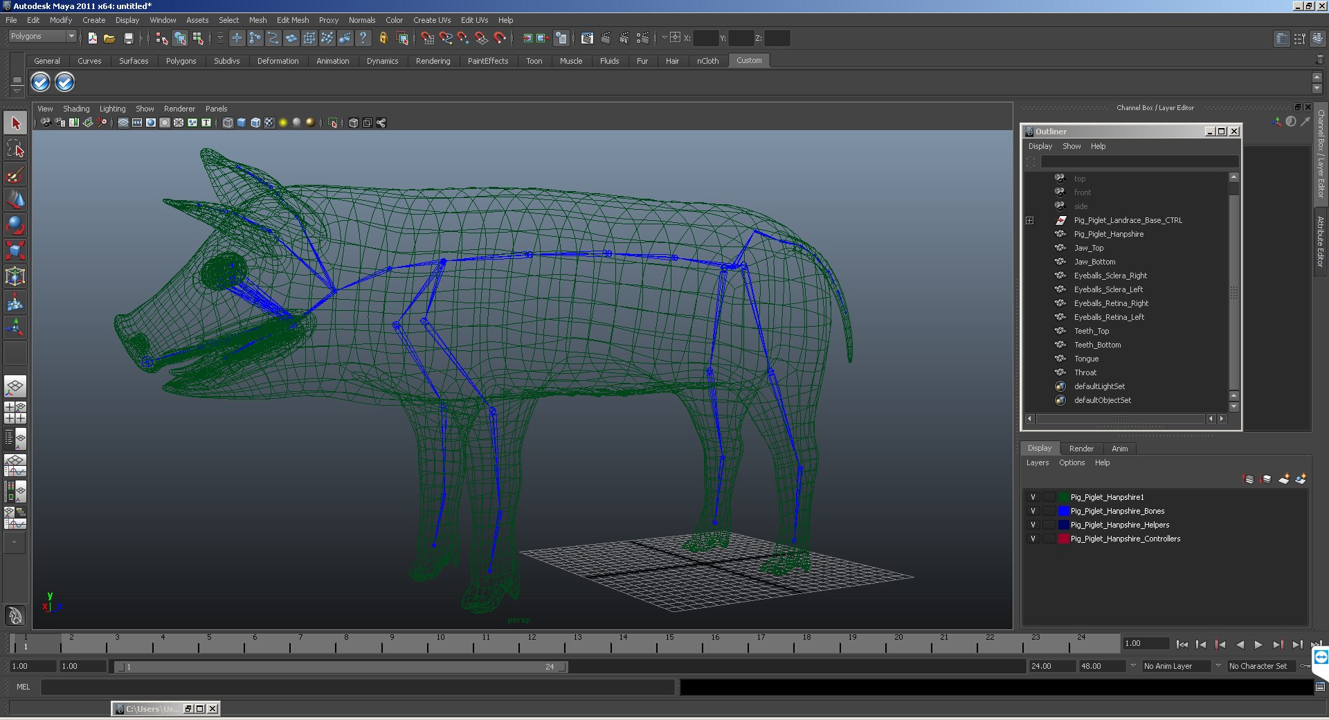 3D Model Pig Piglet Pietrain Animal - TurboSquid 1377373
